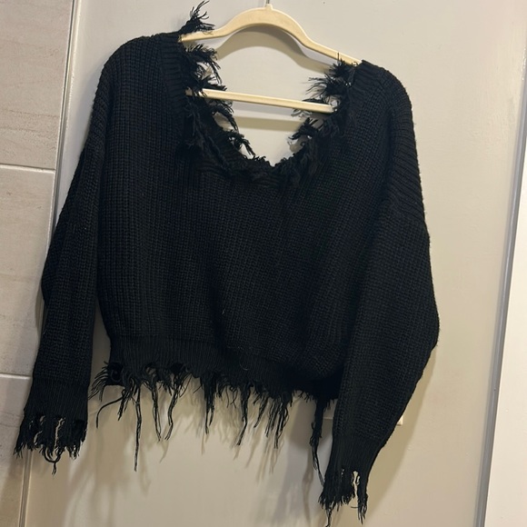 Zaful | Sweaters | Off The Shoulder Crop Sweater | Poshmark